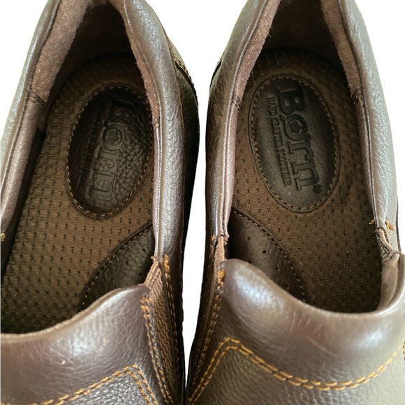 Born | Shoes | Born Mens Brown Leather Slipon Loafers H3735 Size 1 Wide ...